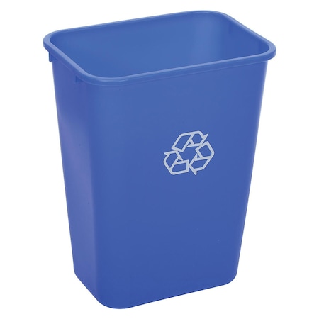Global Industrial Deskside Recycling Bin, Blue, Plastic 261879BL | Zoro
